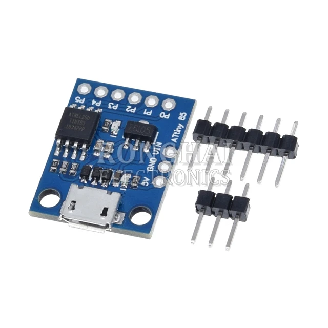 Attiny Attiny85 Digispark Kickstarter Micro Usb Development Module Board Iic I2c Spi Micro Usb ...