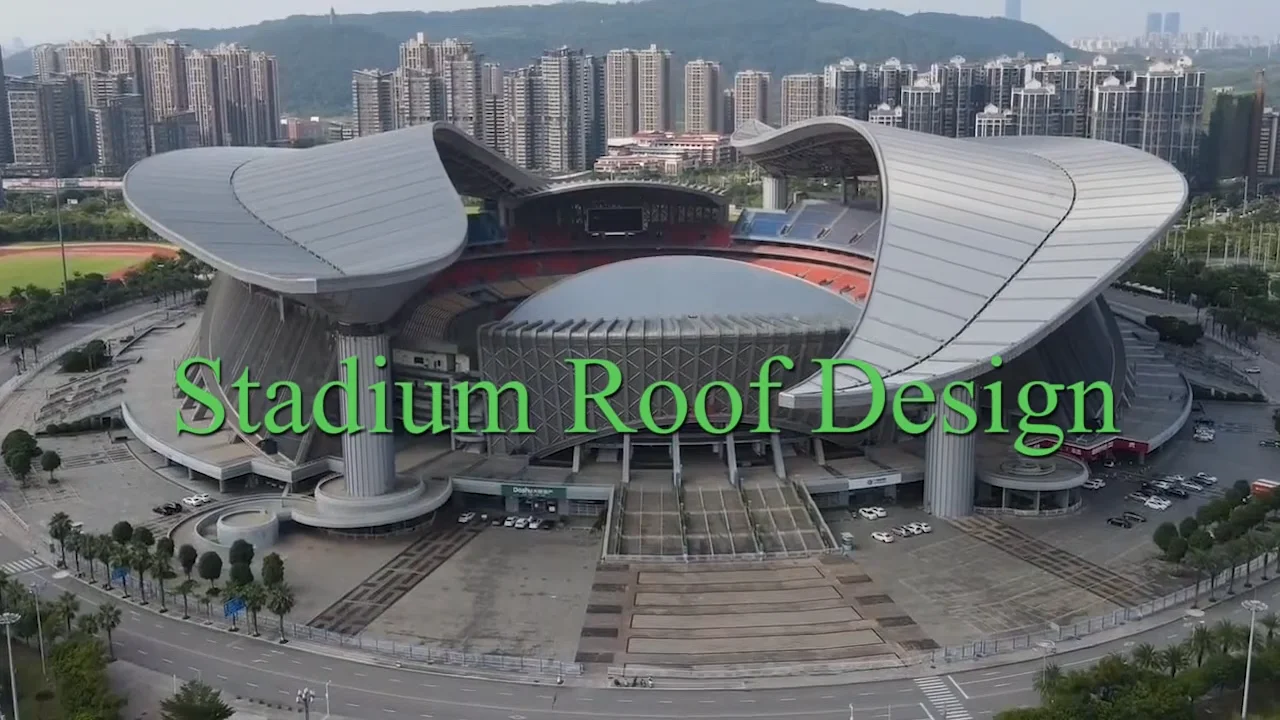 Prefabricated Steel Structure Stadium Roof Construction - Buy Steel ...