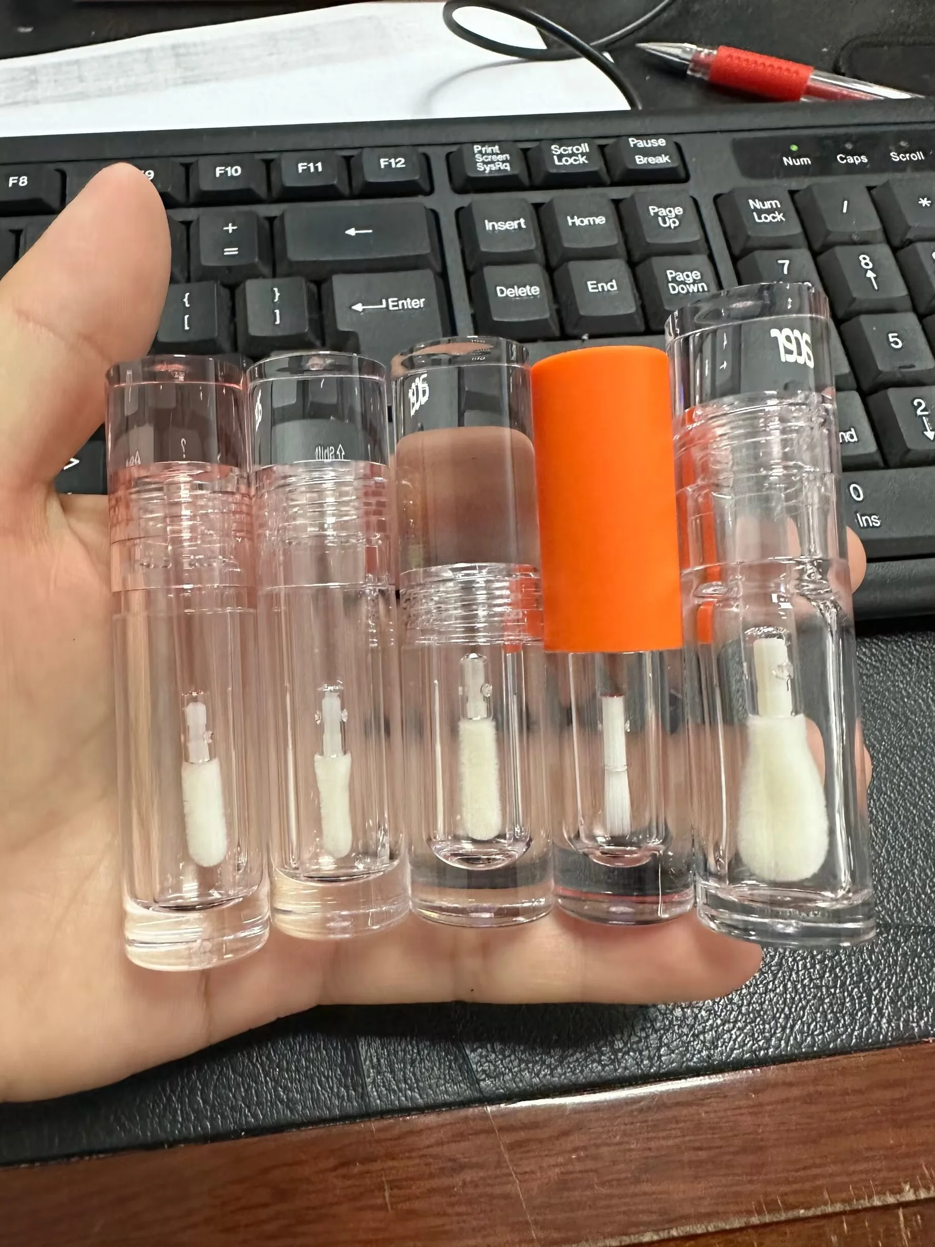 Empty New Square Big Doe Foot Clear Wand Lipstick Lip Gloss Packaging ...