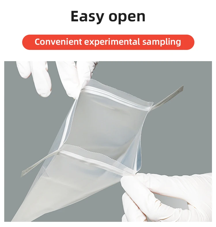 Microbial Detection Plastic Wire Sample Bag Sterile Sampling Bag for ...
