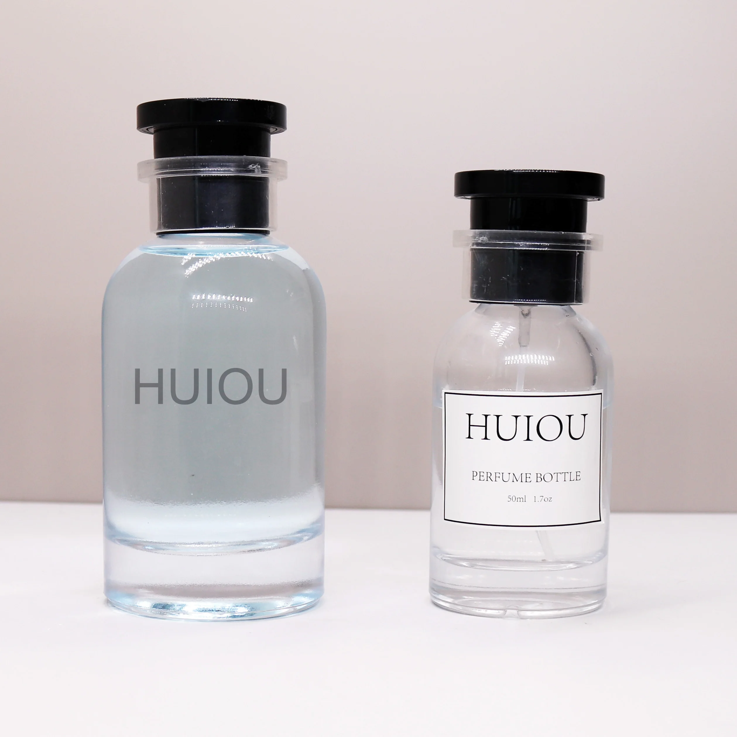 Luxury 30ml50ml100ml Empty Perfume Bottle with Black Lid| Alibaba.com