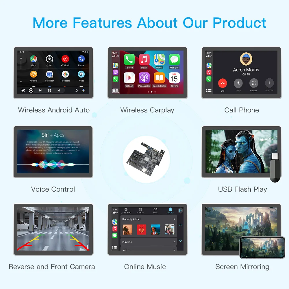 Carabc Wireless Carplay Android Auto For Porsche Pcm3.1 Pcm 4.0 Carplay ...