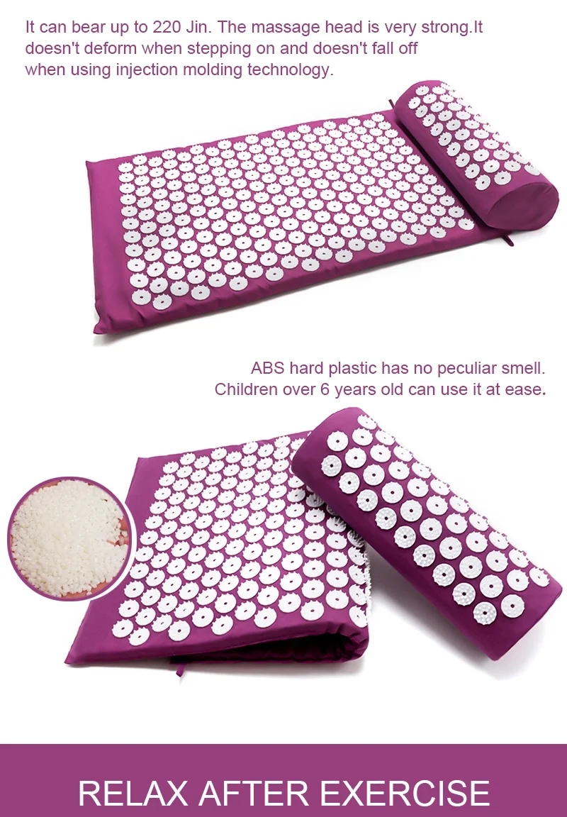 Foot Acupressure Needle Mat Eco Relieves Stress Back Neck And Sciatic ...