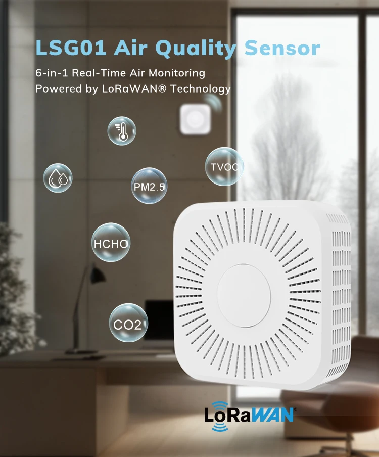 Multifunctional Wireless LoRaWAN Greenhouse TVOC PM2.5 HCHO CO2 Temp ...