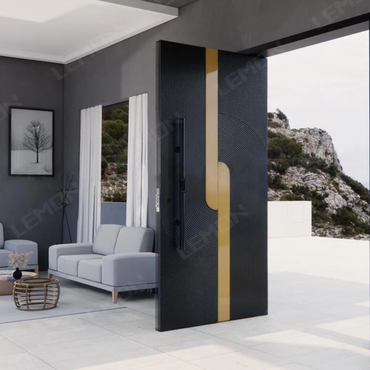 Custom Exterior Main Security Door Design - Safety Metal Aluminum