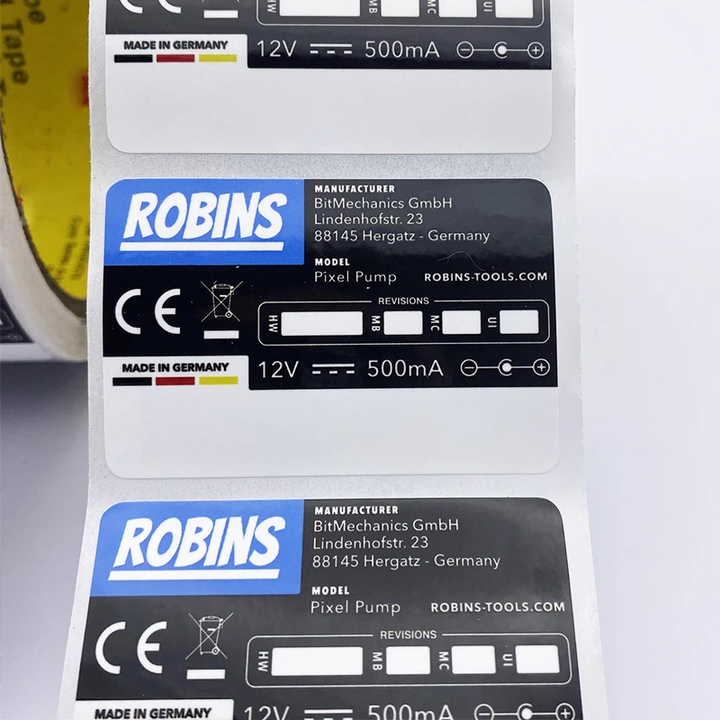 Custom Self Adhesive Barcode Labels Serial Number QR Code Printing ...