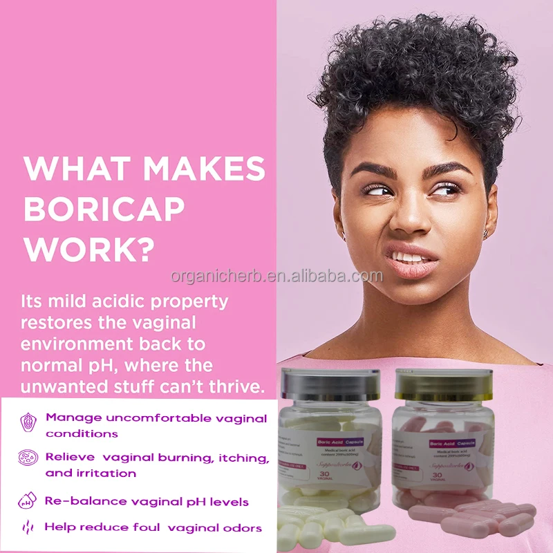 Custom Logo Wholesale Boric Acids Capsules Tighten Yoni Pops Organic ...