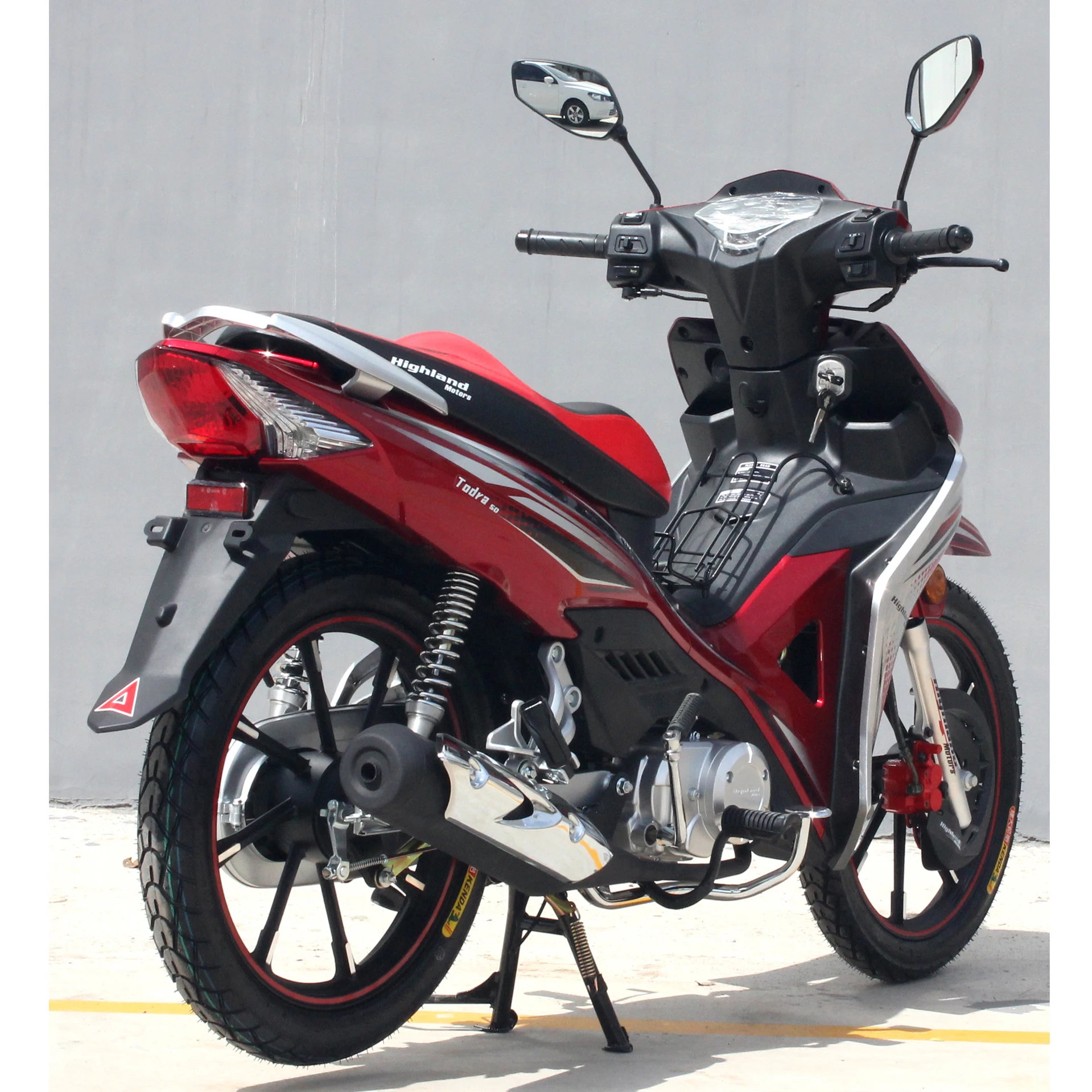 125cc Motorcycle 50q-8 Red Color Gasoline Cub Motorcycle Africa South ...