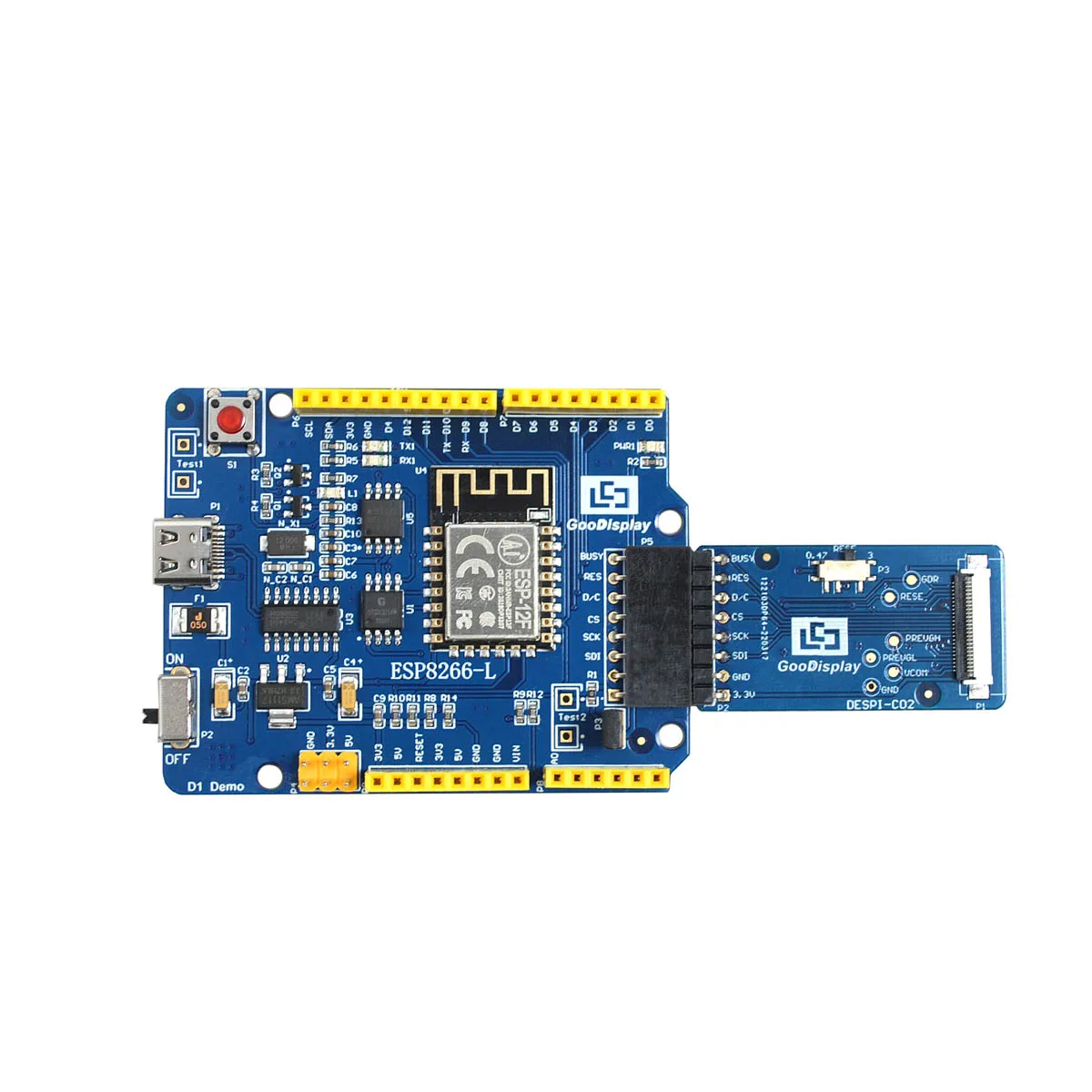 E-ink Display Driving Demo Esp32 Board Support Wifi,Ble - Buy E-ink ...