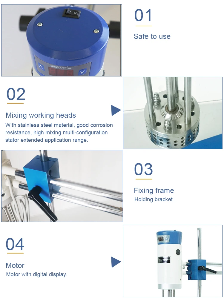 Lab Silverson High Shear Mixer Homogenizer High Shear Batch Mixer High ...