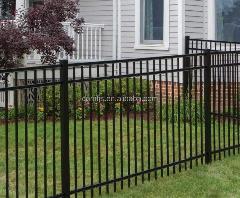 6x8 Fence Panels Flat Top Steel Security Wire Mesh Fence Panel Rod Iron ...