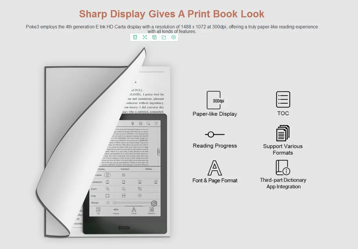 Boox 6" Poke 3 Mini Eink Ereader Portable Tablet Smart Gadget 2g/32g ...