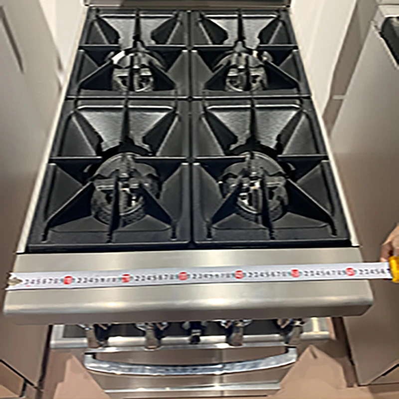 ETL Commercial Standing 6 Burner Gas Stove With Grill Griddle ...