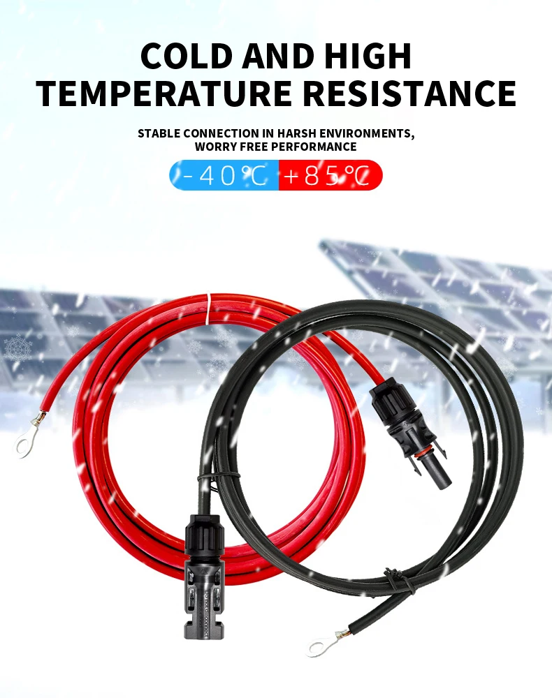4mm IP68 1000V/1500V DC Solar Panel Extension Cable Solar Cable ...