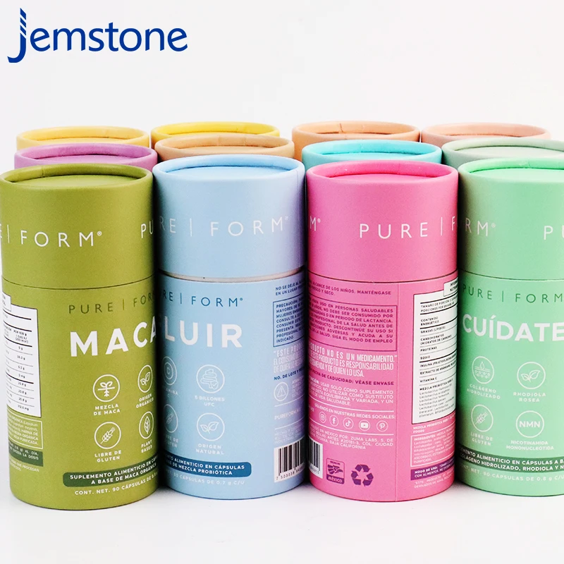 Biodegradable Supplement Packaging - Kraft Paper Tubes