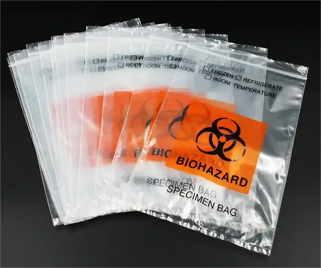 Customized Lab Biodegradable Biohazard Specimen Transport Bags For ...