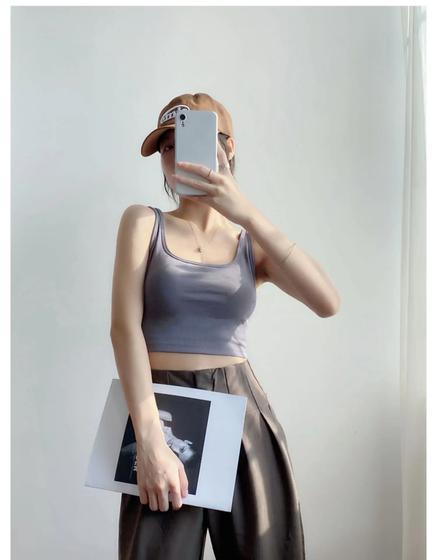 New 2024 Spring/summer Padded Inner Underwear Homme Tank Top Women Sexy ...