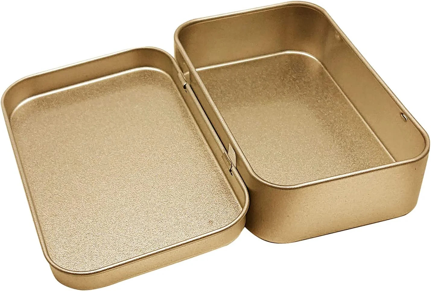 Custom Tin Box Gold Rectangle Tin Box Candy Artifact Gift Food Grade ...