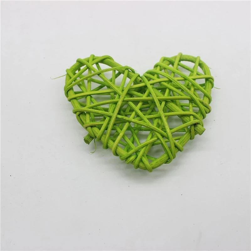 10pcs 7cm Colorful Rattan Heart Takraw Diy Rattan Ball Home Garden ...