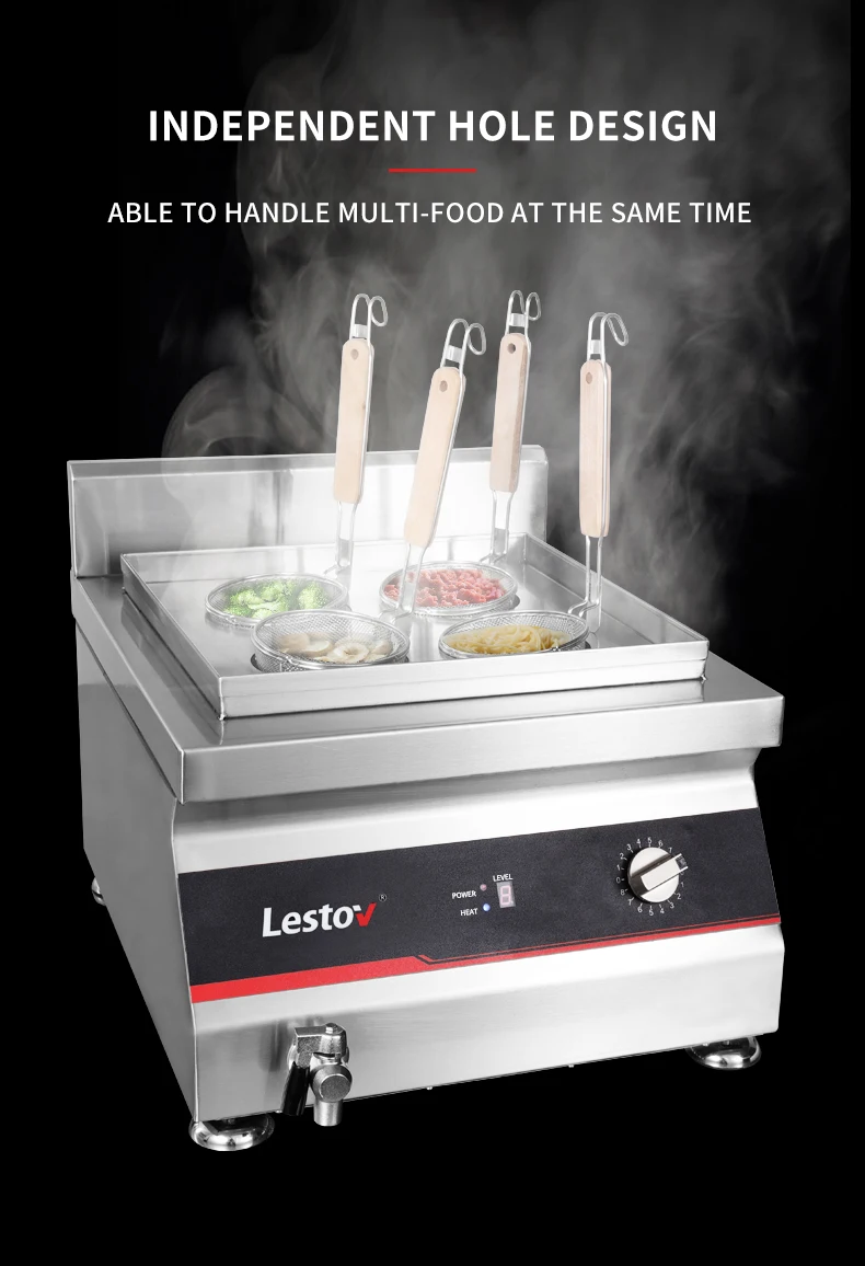 4 Hole Induction Noodle Cooker - Efficient Ramen Boiler