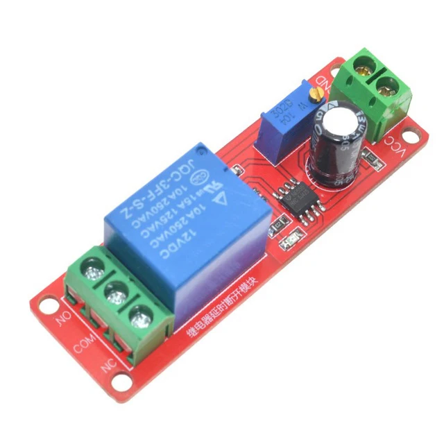 Ne555 Timer Switch Adjustable Module Time Delay Relay Module Dc 12v ...