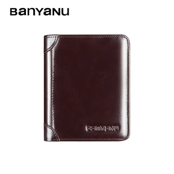 Banyanu Classic Double Fold Leather Ultra Thin Rfid Wallet,Customized ...
