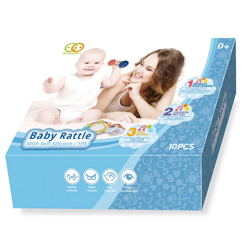 Early Educational Cpc 3 Month Baby First Toys Plastic Musical Grab And ...
