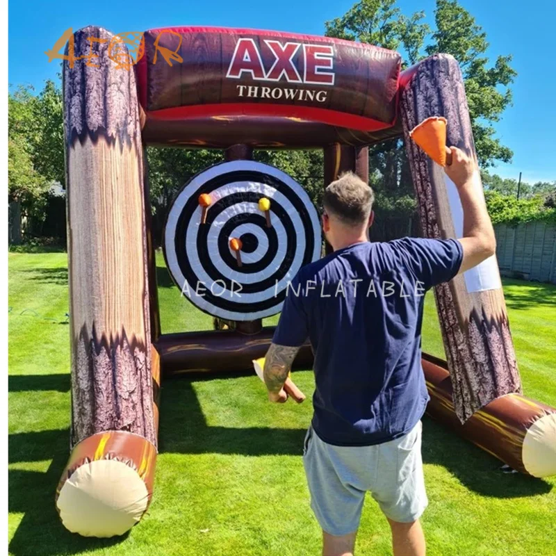 Flying Axe Throwing Interactive Tomahawk Inflatable Sport Game For Kid ...