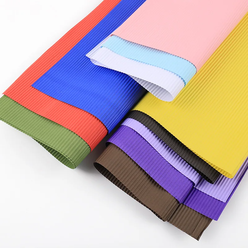 Diy Flower Bouquet Wrapping Floral Corrugated Paper Flower Wrapping ...