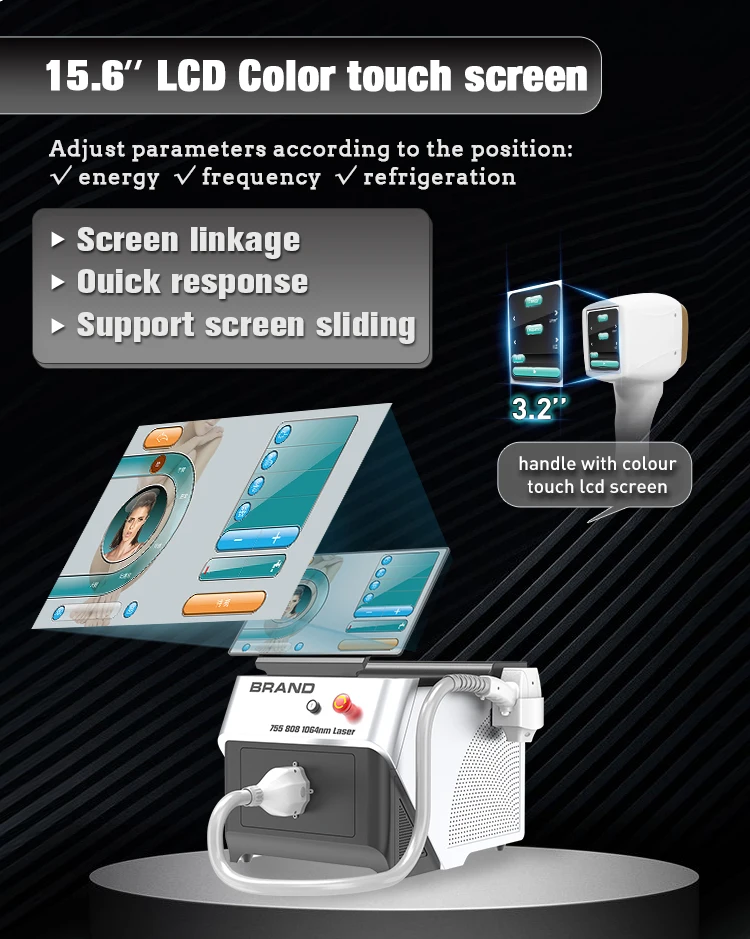 High Quality 4wave Android System 808nm Diode Lasering Diode Epilator ...