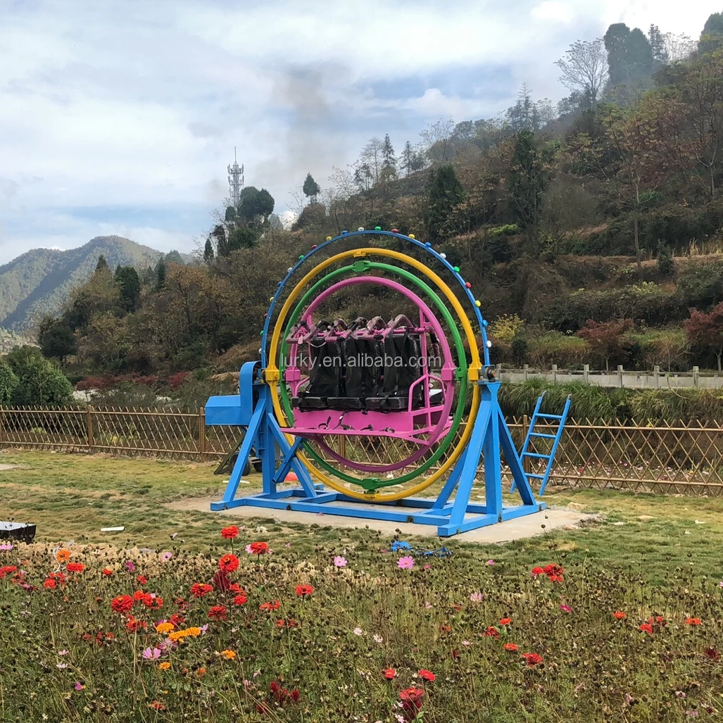 Outdoor Amusement Exercise Equipment - Orbitron 3D Space Ball Rides