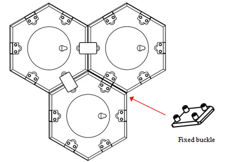 16 Million Colors DIY Geometry Splicing Hexagon Light RGBIC APP Control