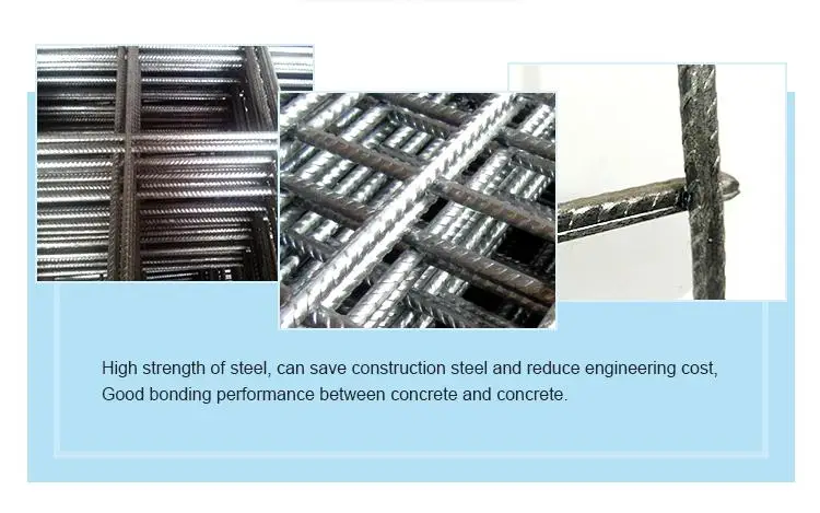 6mm 8mm Steel Bar Carbon Steel Reinforced Concrete Mesh Trench Mesh ...