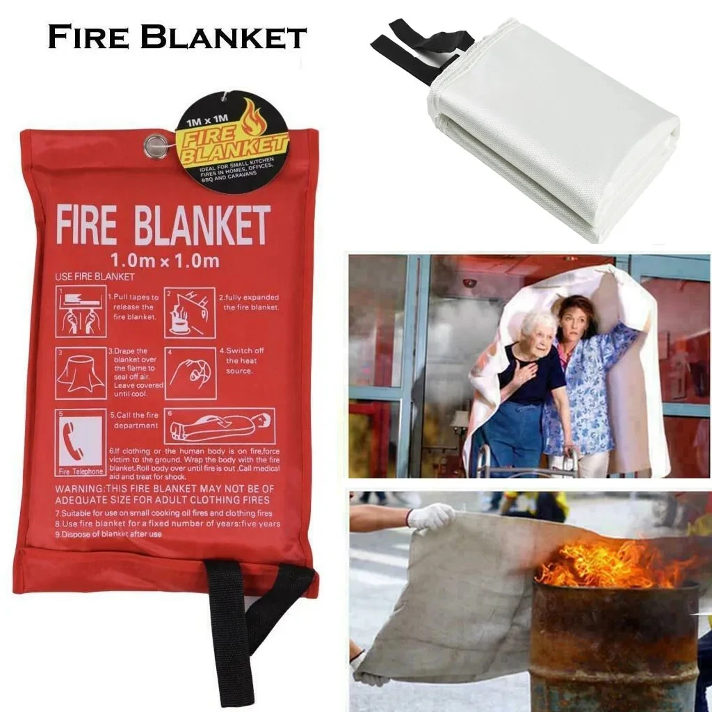 Fireproof Fire Blanket Factory Custom Fiberglass Cloth Emergency Fire ...