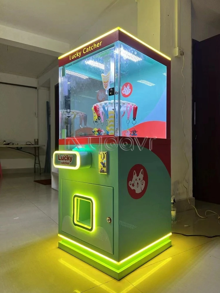 Custom Amusement Park Coin Operated Lucky Arcade Crane Clip Prize Gift ...