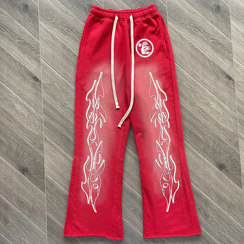 Shop Our Streetwear 100% Cotton Flare Fleece Pants