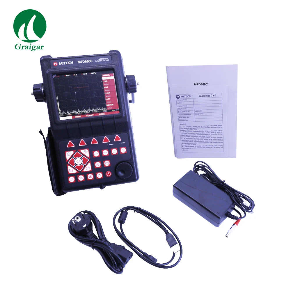 MFD660C Digital Portable Ultrasonic Flaw Detector by Graigar