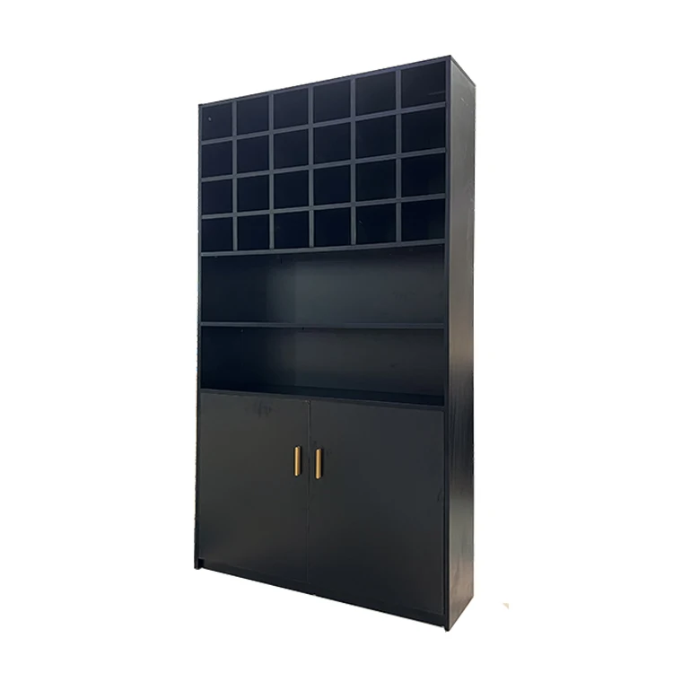 Modern Black Color Wooden Display Wine Cabinet Bar Living Room ...