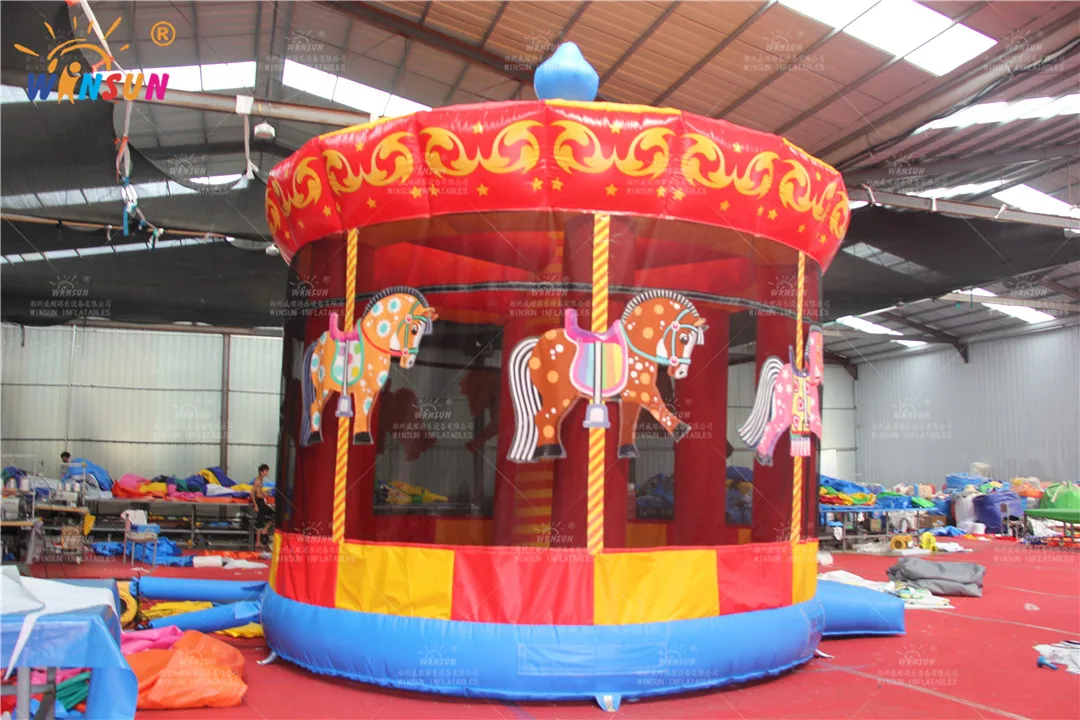 Factory Inflatables Commercial Carousel Bouncy Jumping Castles Kids ...