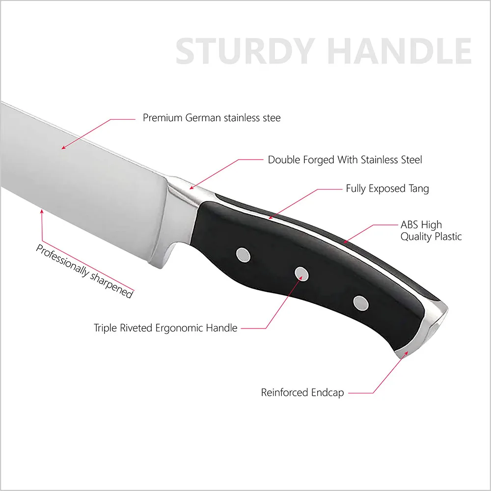 New Product 6pc Blacksmithing Nonstick Kitchen Knives Set Chef Knife ...