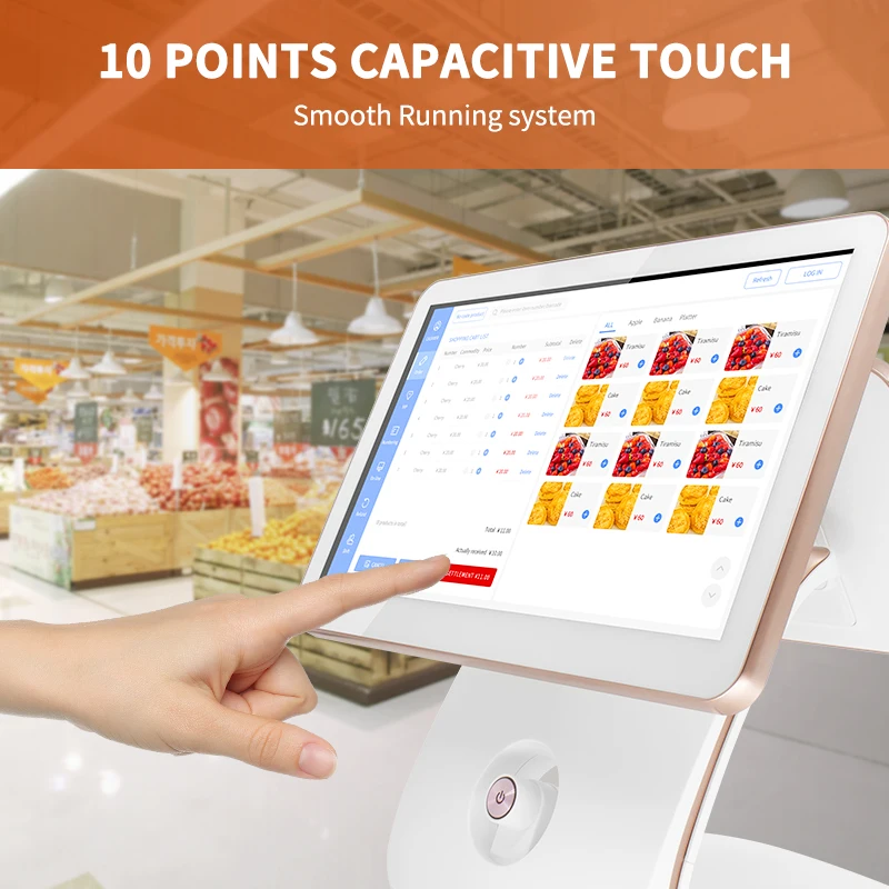 2024 15.6 Inch Dual Screen Whole Set Of Pos System Cash Register For ...