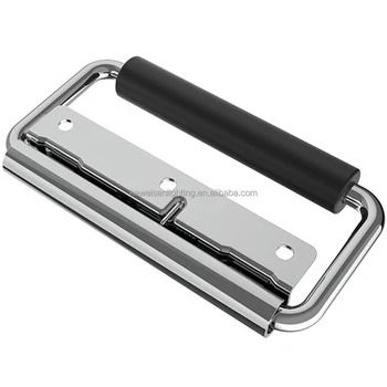 Rubber Grip Toolbox Cabinet Steel Spring Folding Lifting Handle Travel ...
