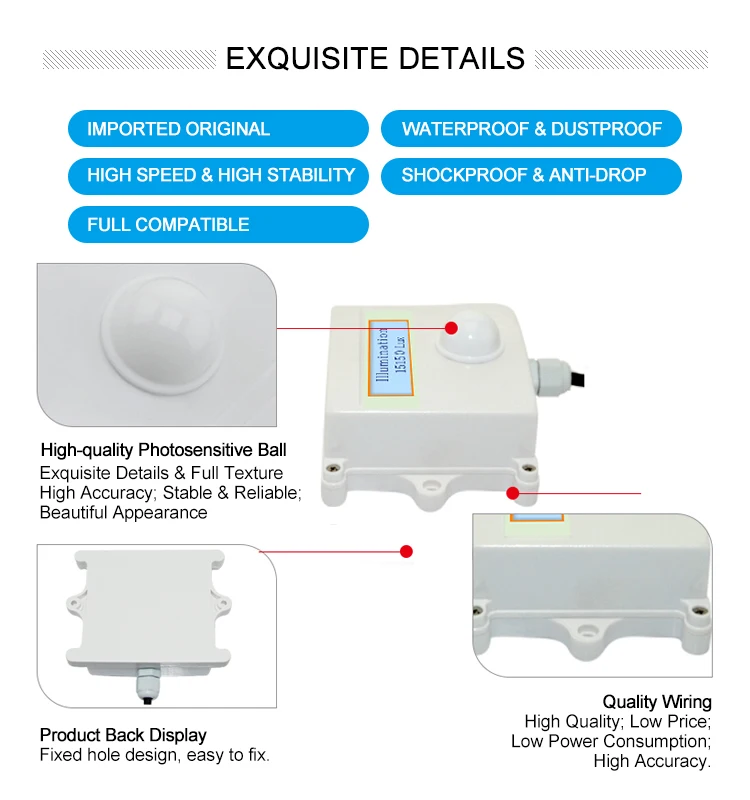 Illuminance Sensor Of Light Intensity Illumination Sensor High Accuracy ...