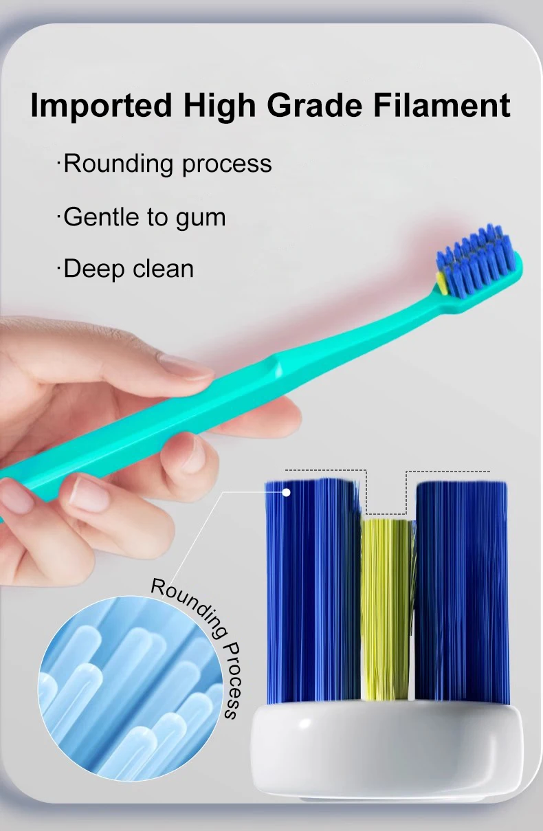 Orthodontic U Shaped Toothbrush Manual Extra Soft Pedex Bristle 5460 ...