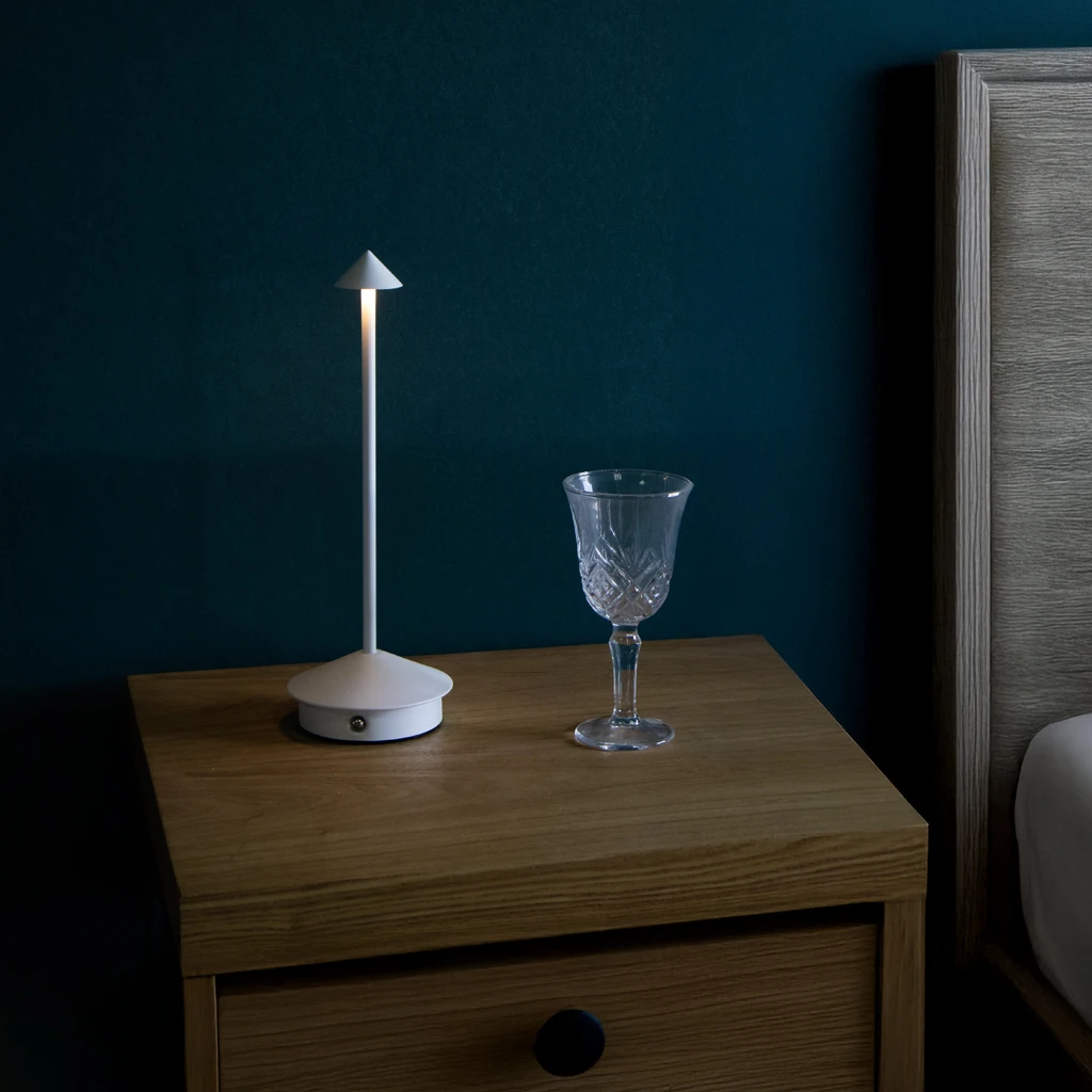 Pyramid Shape LED Night Lamp - Rechargeable & Portable
