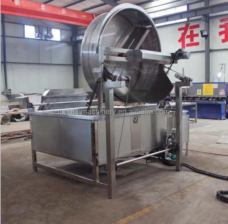 Potato Chips Banana Chips Gas Batch Frying Machine Deep Fryer For Fries ...