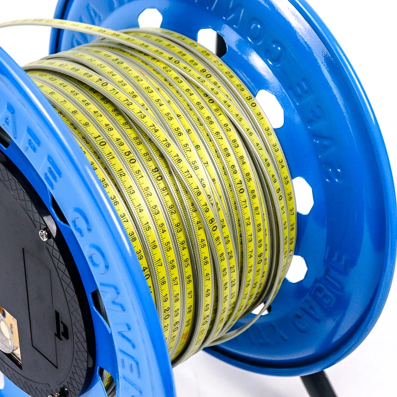 Water Level Depth Indicator Tool 300m Steel Ruler Water Level Meter With Sounder And Indicate ...