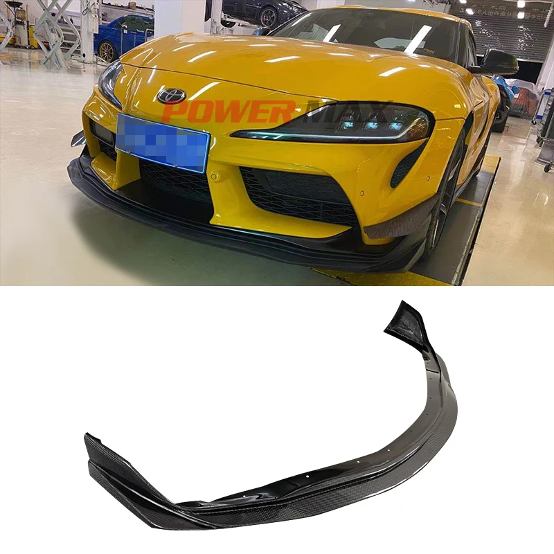 Carbon Fiber V Style Front Bumper Lip for Supra A90 MKV Front Splitter ...