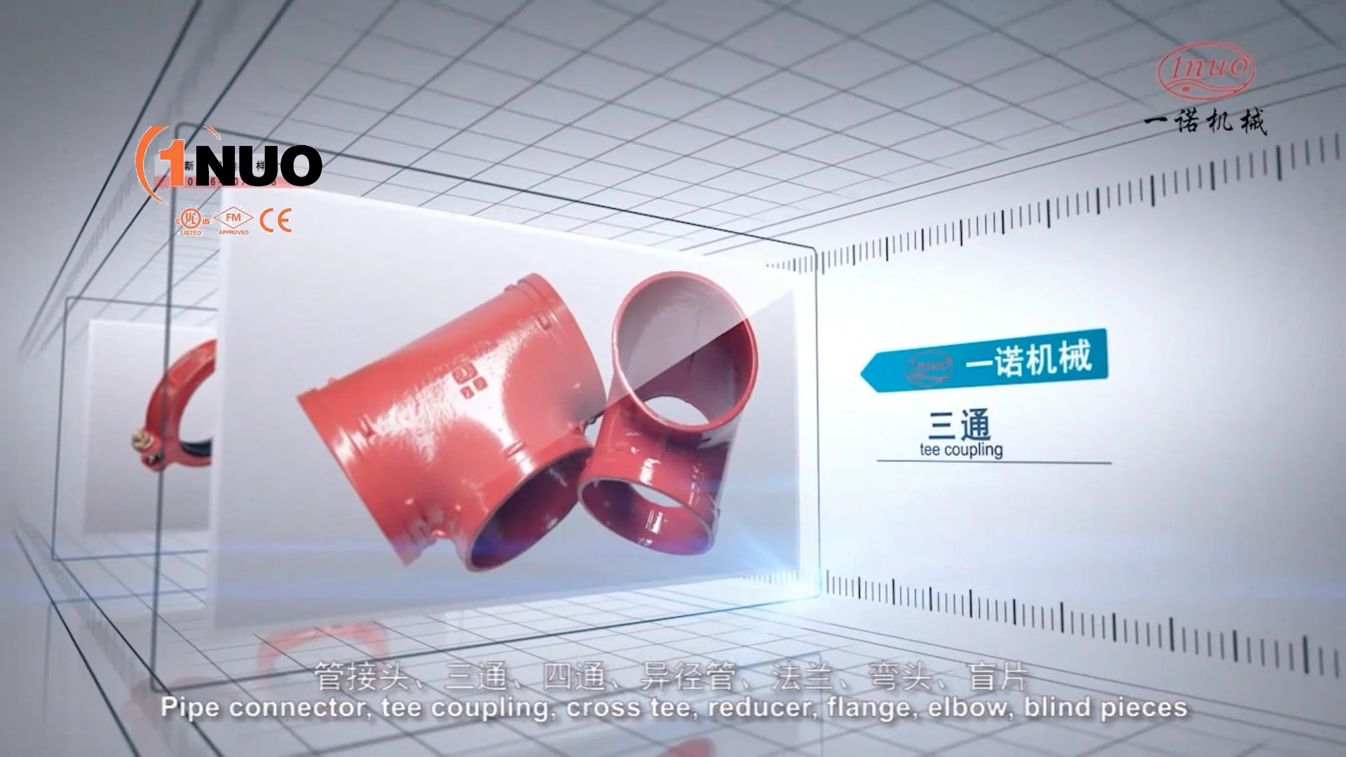 Fire Protection System Used Pipe Fittings Grooved Threaded Tee - Buy ...