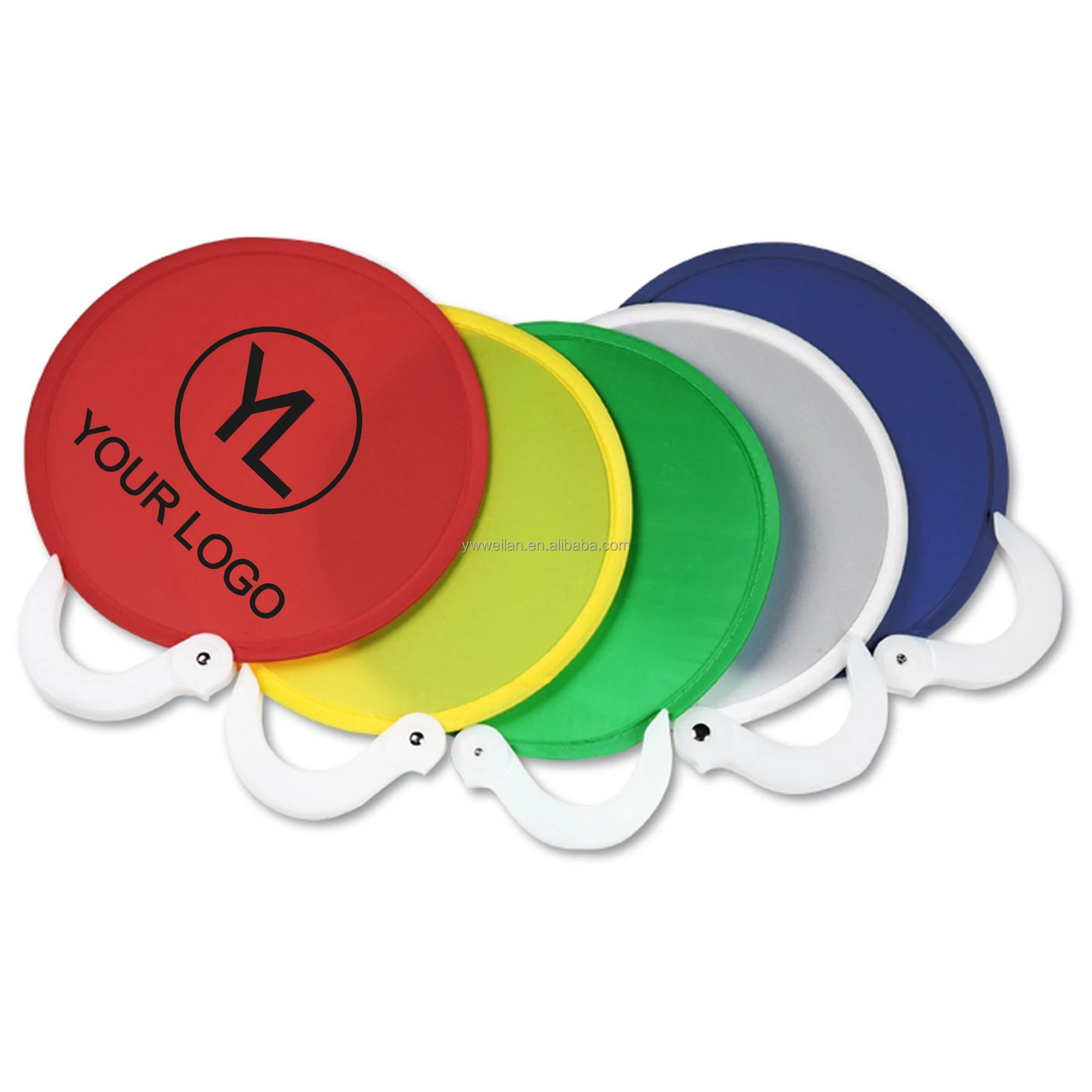 Custom Foldable Nylon Flying Disc Folding Fan - Eco-friendly